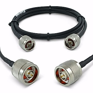 Proxicast 6 ft N Male to N Male Premium 195 Series Low-Loss Coaxial Cable (50 Ohm) for 4G LTE, 5G Modems/Routers, Ham, ADS-B, GPS, RF Radio to Antenna or Surge Arrester Use (ANT-180-001-06)