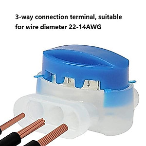 20 Pcs Lawn Mower Cable Connector for Outdoor Garden Electric Lawn Mower Robot Extension Water Lawn Mower Wire Connection