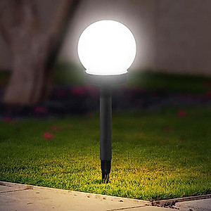 ZHUANYIYI 3 Pieces, Outdoor Solar Ball Lawn Lamp, Waterproof Landscape Lamp for Garden Lighting, Home Garden Pavement Decoration Street Lamp
