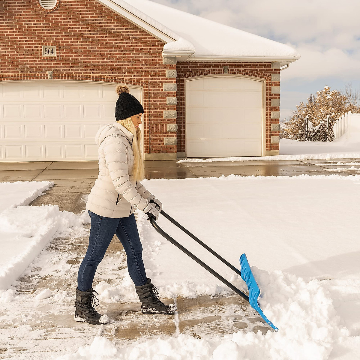 Lifetime Snow Pusher, 42” Heavy Duty Snow Plow Shovel