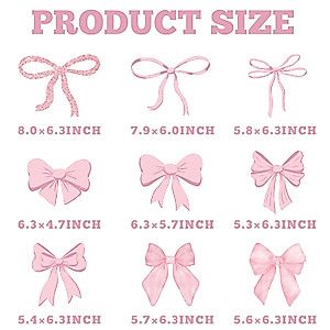 Pink Bow Party Decorations Honeycomb Centerpieces, 9Pcs Bow Coquette Birthday Decorations for Table, 3D Bow Birthday Decorations Coquette Baby Shower Decorations for Bow Birthday Baby Shower