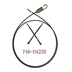XVRTJ Parts Shop 746-04230 Snowblower Clutch Drive Cable for MTD Cub Cadet Snow Thrower Auger Cable 3090 2840 2410 2620 47 1/2" 946-04230 946-04230A