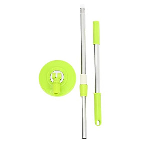 Anneome Rotating Mop Rod Replacement Mops Stick Pole Commercial Cleaning Mop Handle Detachable Mop Pole Mop Head for Rotary Mop Bucket Domestic Straight Mop Rods Green Stainless Steel