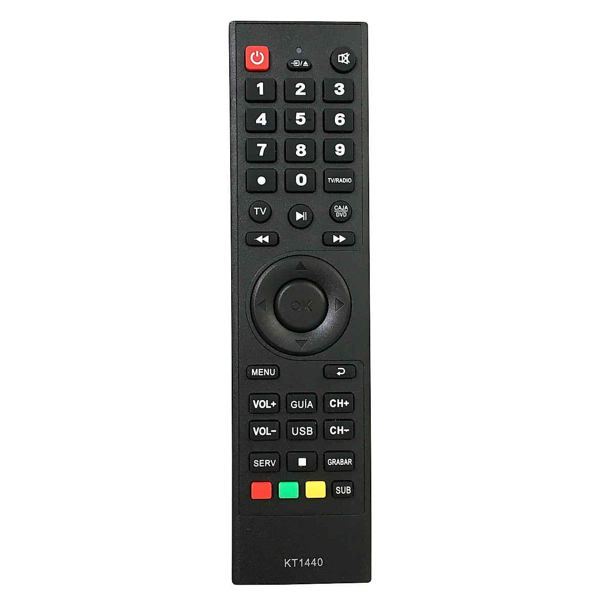 KT1440 Universal Replacement Remote Control for Haier Panda ATEC DTV Gelec Soyea CRT Parker TV Wentai DVD