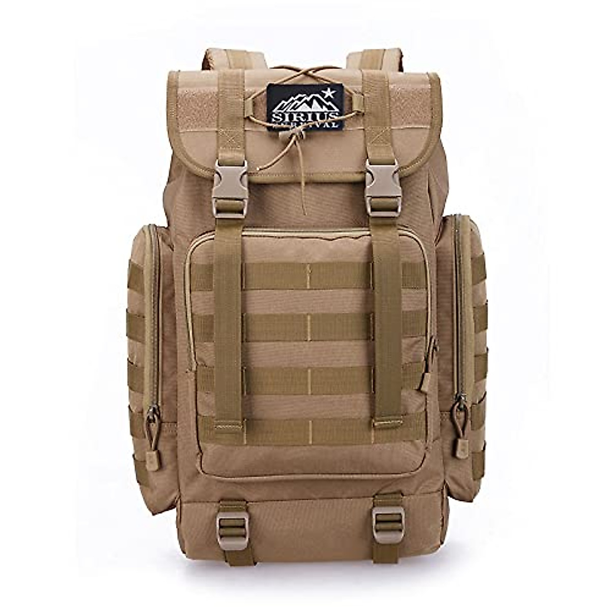 Sirius Survival “The Rambler” - 40L Tactical Backpack with MOLLE Webbing (Black)