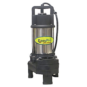 EasyPro TH150 Stainless Steel Waterfall and Stream Pump - Energy Efficient, Long Lasting Pump with 2 Year Warranty - 3100 GPH - 115 Volts - 20’ Power Cord