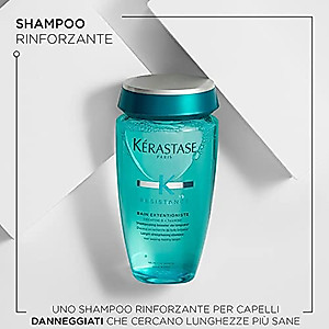 KERASTASE Resistance Bain Extentioniste Shampoo | Length Strengthening Shampoo | Protects Hair and Scalp from External Aggressors | With Ceramides to Enhance Shine | For Damaged Hair | 8.5 Fl Oz