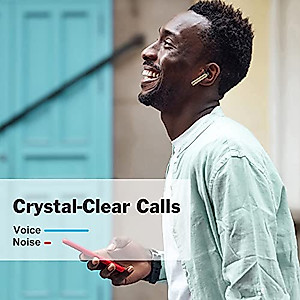 ASIMOM Wireless Earbuds, in-Ear Bluetooth Earbuds with LED Power Display, TWS True Wireless Ear Buds, Loud Bass, Touch Control Ear Pods with Microphone, Audifonos Bluetooth Inalambricos- Black