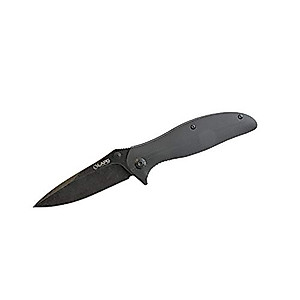 LA Police Gear TBFK S35VN Folding Pocket Knife, Best Knife for Gifts, Folding Pocket Clip Knife - Black