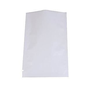100 Premium Colored Mylar Foil Heat Sealable Bags 9x13cm (3.5x5.1") … (White)