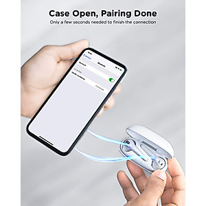 1MORE ComfoBuds Wireless Earbuds for Kids, Mini Noise Cancelling True Wireless Earbuds for Teenager, Bluetooth 5.0 Headphones with 4 Mics, IPX5 Waterproof Sports Earphone for Students, White