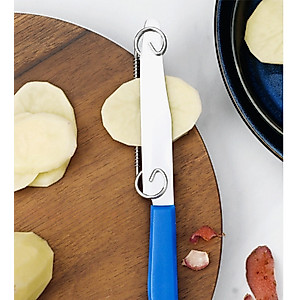 Generic Quick Slicing Knife, 2024 New 3 in 1 Multifunctional Fruit Peeling Knife with Removable Spring, Kitchen Household Sharp Stainless Steel Fruit and Vegetable Fruit Slicing Knife (1)