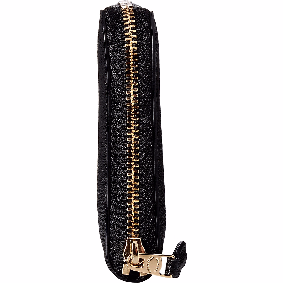 Coach Crossgrain Leather Medium Zip Around Wallet Li/Black One Size