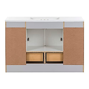 Spring Mill Cabinets Emlyn Bathroom Vanity with Sink, Pearl Gray