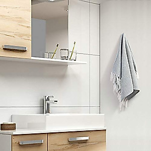 Mia'sDream Tassels Cotton Hand Face Head Guest Gym Towel Set Washcloth Kitchen Tea Towel Dish Cloth Set 3 Pack 16inch X 24inch (Grey)