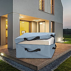 Orqihod Carry Case for Twin XL Tri-Fold Mattress, Grey Storage Bag with Two Handles and Zippers(39 x 26 x 18 Inches)