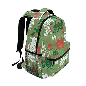 Fisyme Train Steam Backpack Laptop Bag Daypack Travel Hiking School Backpacks for Men Women Kids Girls Boys