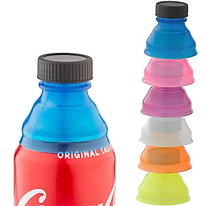 Clear Soda Can Lids (6 Pack) | Superior Can Covers For Soda, Beer, Energy Drinks, Juice, Seltzer | Must-Have Picnic Accessories & Beach Gadgets | BPA-Free Reusable Fizz Lids | By Smart House Inc