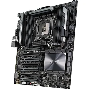Asus WS X299 SAGE/10G Workstation Motherboard - Intel Chipset - Socket R4 LGA-2066 - SSI CEB - 1 x Processor Support - 128 GB DDR4 SDRAM Maximum RAM - 4.20 GHz O.C, 4.13 GHz O.C, 4 GHz O.C, 3.60 GH