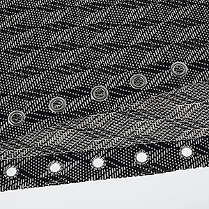 Peiiwdc Gravity Chair Pad, Universal Gravity Chair Folding Recliner Replacement Cloth Breathable Durable Mesh Outdoor Patio Lounger Cover Pad, Black