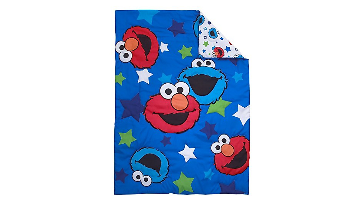 Sesame Street Toddler Bed Set - Elmo & Cookie Monster