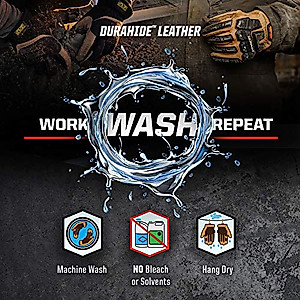 Mechanix Wear: The Original Durahide Leather Work Gloves with Secure Fit, Utility Gloves for Multi-purpose Use, Abrasion Resistant, Added Durability, Safety Gloves for Work (Brown, Medium)