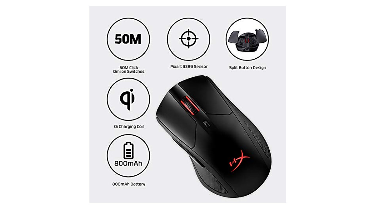 Hyperx Pulsefire Dart Wireless Rgb Gaming Mouse Software Controlled Customization 6