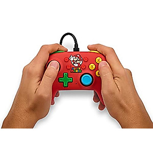 PowerA Nano Wired Controller for Nintendo Switch - Mario Bros., Comfortable Ergonomics, Officially licensed for Nintendo Switch and Nintendo Switch Lite, Compact, Smaller, Portable