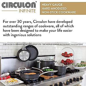 Circulon Infinite Saucepans and Frypan, 24cm, Black