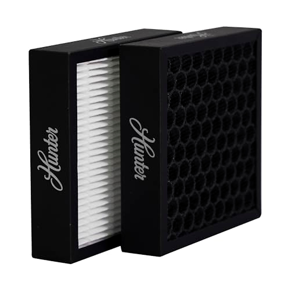 Hunter Fan Company Hunter F1715HE5 True HEPA Replaceement Air Purifier Filter 2-Pack for Model HT1715, 5 x 5 inches, White, 2 Count