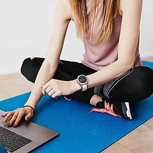 NAHAI 3 Pack Compatible with Samsung Galaxy Watch Active 2 Bands 40mm 44mm/ Active/Galaxy Watch 3 Band 41mm/Watch 4, Galaxy Watch 42mm Band, Soft Silicone Replacement Wristband for Women Men, Small