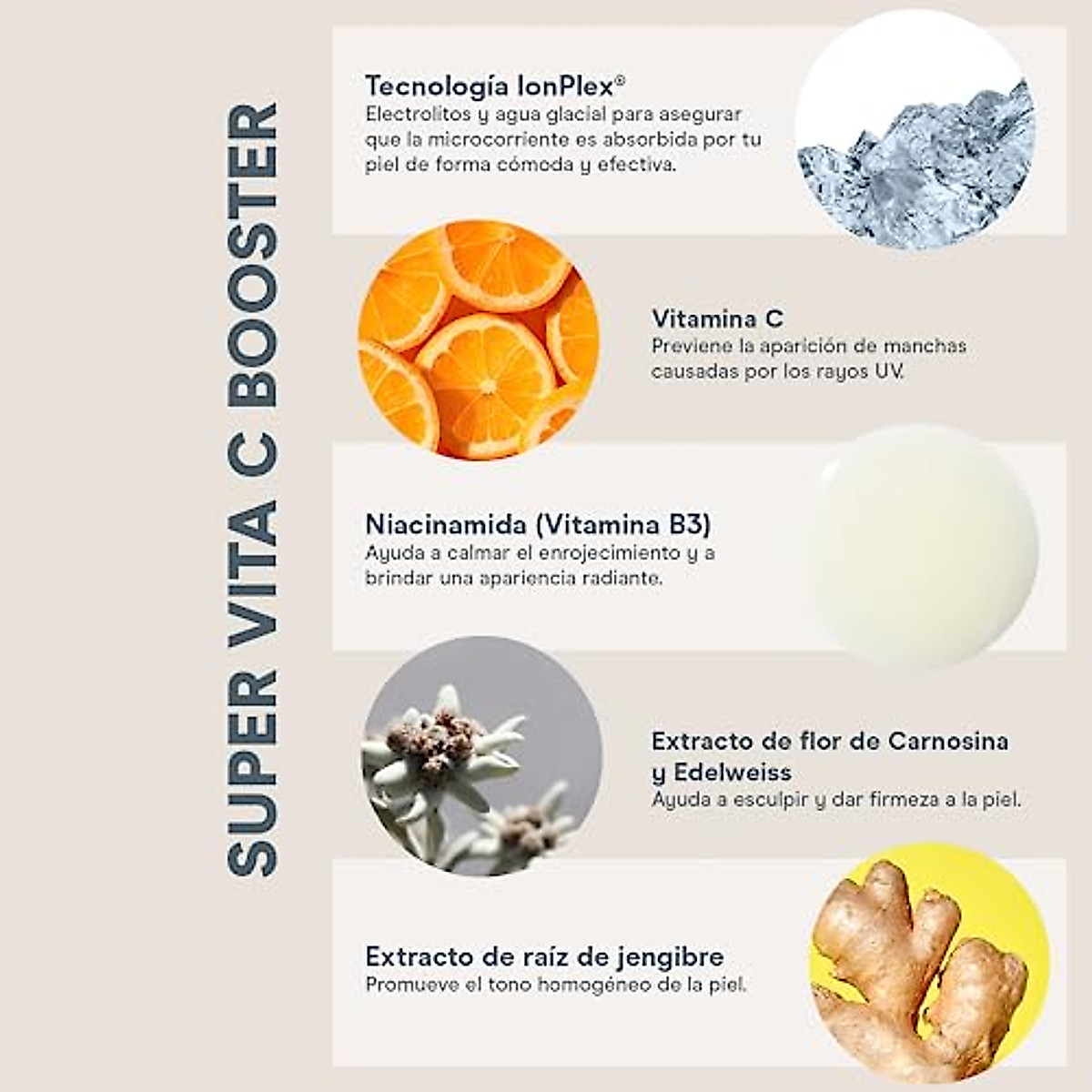 NuFACE Super Vita-C Booster Serum – Dark Spot Diminishing Face Serum for Facial Toning Device, 1 Fl Oz