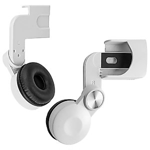 Geekria 1 Pair Ear Protector Enhanced Sound Compatible with Meta Quest 2 VR Headset Sound Collector Earflap Headphone Extension Gaming Accessories (White)