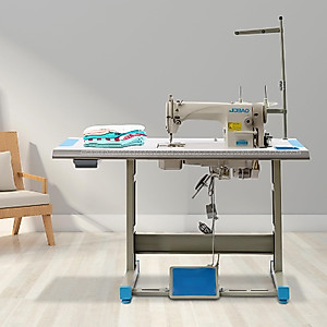 Industrial Sewing Machine Heavy Duty Sewing Machines with Motor & Graduated Table Stand Stitch Distance Speed Adjustable Commercial Grade Sewing Machine Whole Set