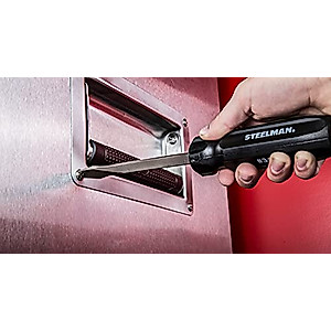 Steelman 3/8 x 6-Inch Slotted Screwdriver, Durable, Heat-Treated Alloy Steel Blade
