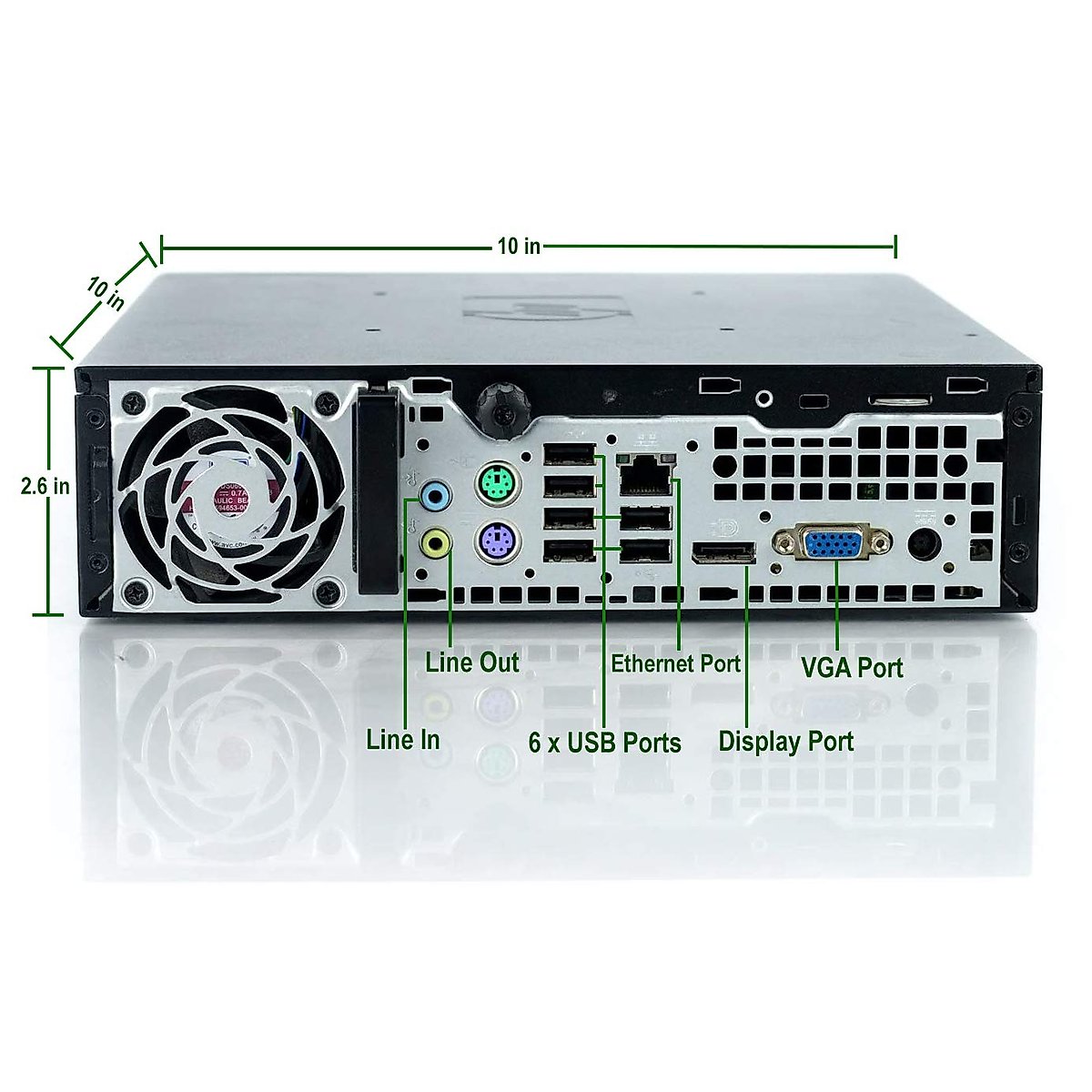 HP 8200 USFF Computer Desktop PC, Intel Core i5 3.1GHz Processor, 8GB Ram, 320GB Hard Drive, WiFi | Bluetooth, 1080p Webcam, Wireless Keyboard & Mouse, 20 Inch Monitor, Windows 10 (Renewed)