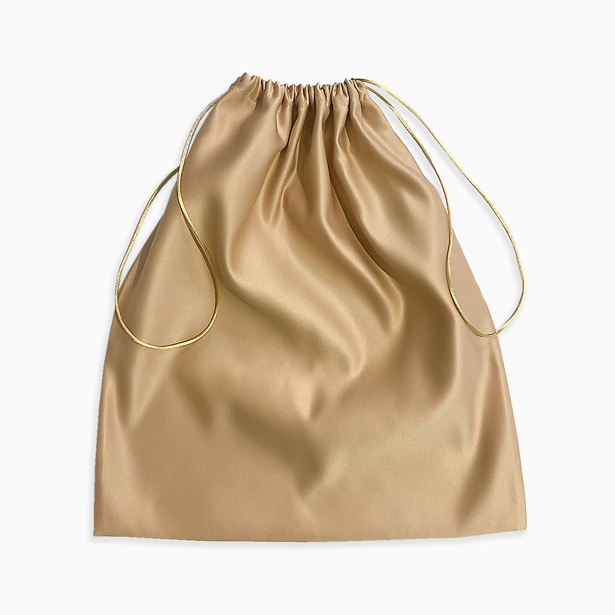 Gold Satin Dust Bag - Extra Small to Extra Large - Premium peau de soie dust bag made in USA (L Portrait - 22x28")