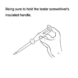 uxcell Voltage Tester AC 100-500V with 3mm Slotted Screwdriver with Clip for Circuit Test, Clear, Pack of 3