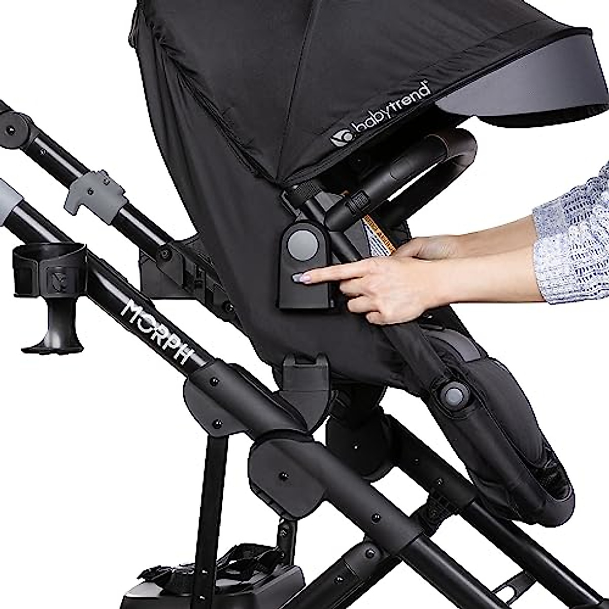 Baby Trend Morph Single to Double Modular Travel System, Black