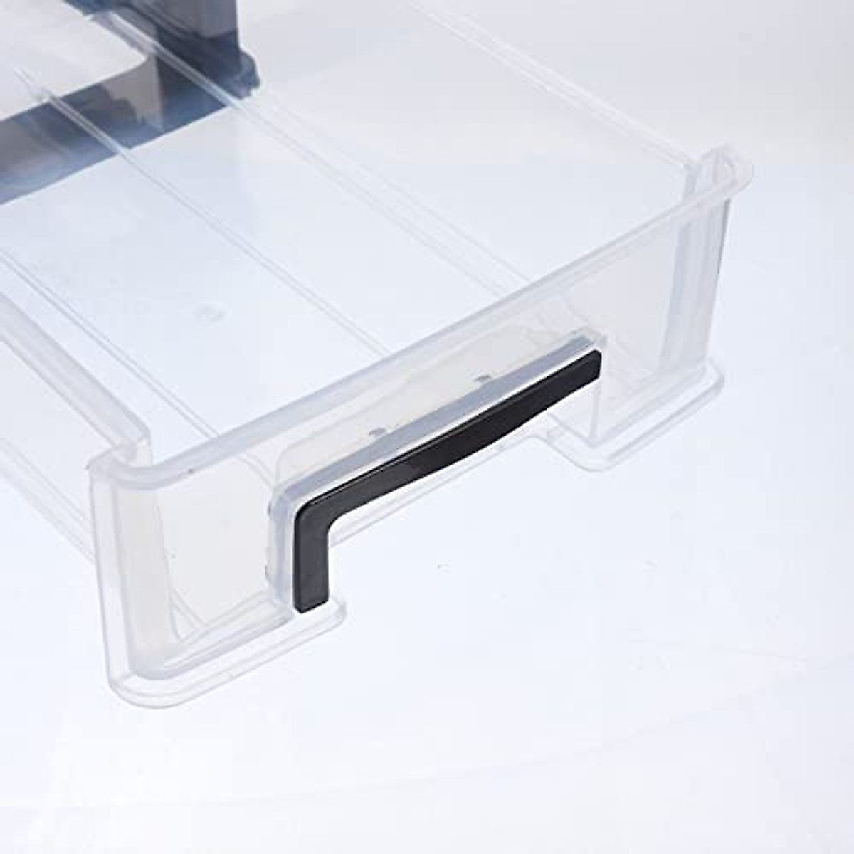 FOMIYES Storage Drawers 4 Layer Drawer Storage Tower Clear Drawers Closet Storage Box Storage Shelf Storage Rack for Office Bedroom Living Room Desk Organizer