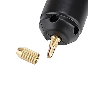 Micro Handheld Drill,Portable Mini Small Electric Drills Handheld Micro USB Drill with 3pc Bits DC 5V Powered by USB cable be used to drill wooden board, plastic board(thickness within 10mm)