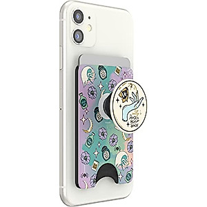 PopSockets Phone Wallet with Expanding Phone Grip, Phone Card Holder - Sally's Deadly Nightshade