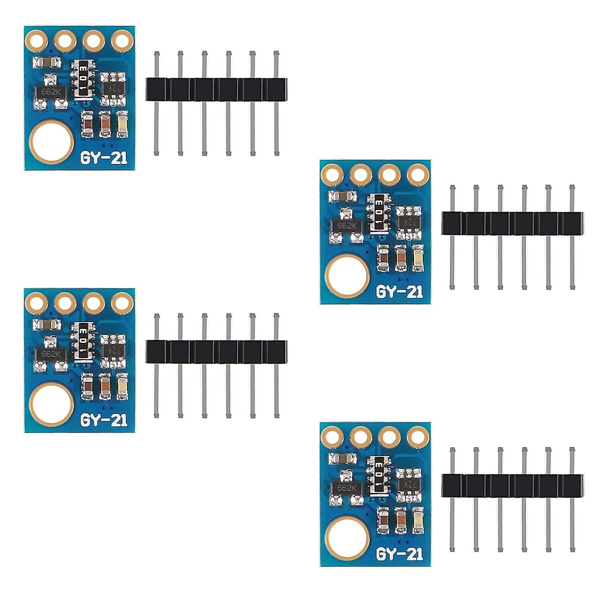 ACEIRMC 4pcs Si7021 GY-21 SHT21 HTU21 Digital Humidity Temperature Sensor Module Replace SHT11 SHT15