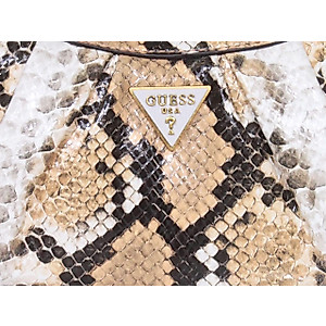 GUESS Mariana Top Zip Shoulder Bag Natural Python One Size