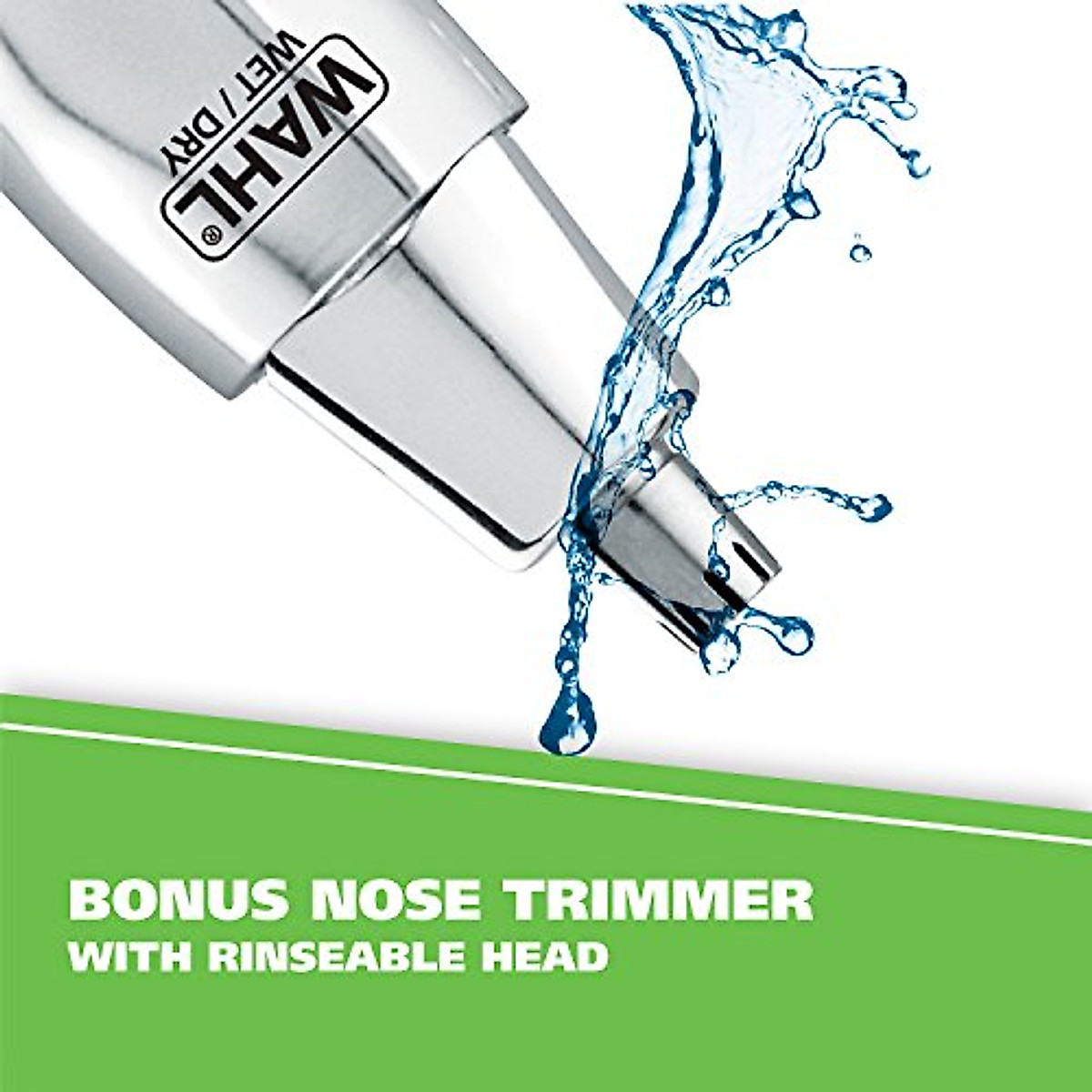 Wahl Groomsman Rechargeable Beard Trimming kit for Mustaches, Nose Hair, and Light Detailing and Grooming with Bonus Wet/Dry Electric Nose Trimmer – Model 5622