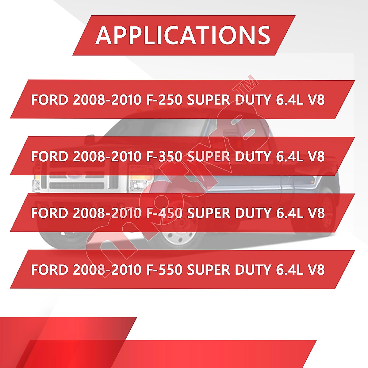 Motiv8 6.4L Power Stroke EGR Pressure Feedback Sensor (DPFE) | Compatible with 6.4L FORD SUPER DUTY F250 F350 F450 F550 2008 2009 2010 | Replaces: 8C3Z9J460D DPFE9 DPFE17 AP63473