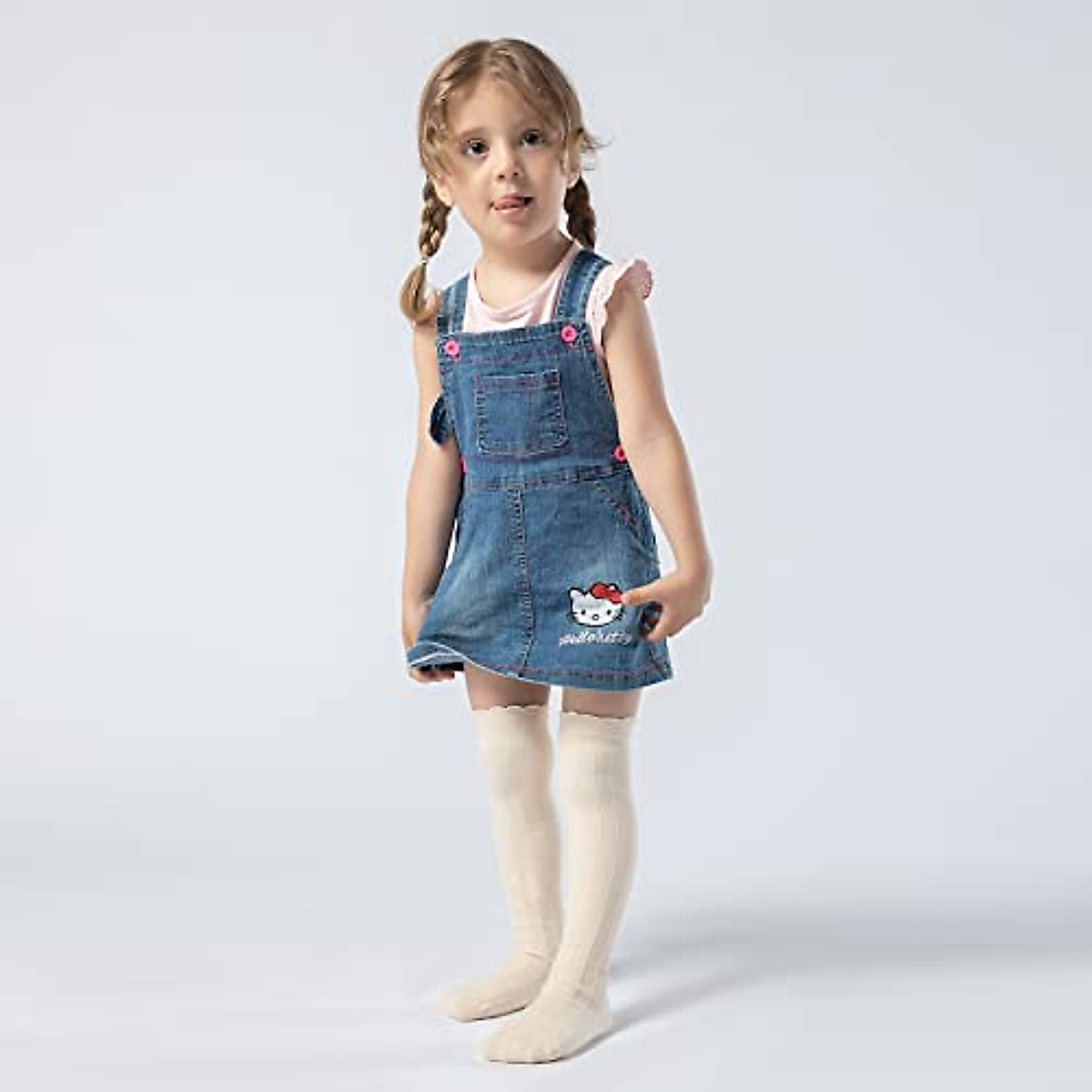 Petrass Knee High Socks Baby Girls,Infant Ruffle Knee High Socks,Toddler Knee High Socks （6 packs）