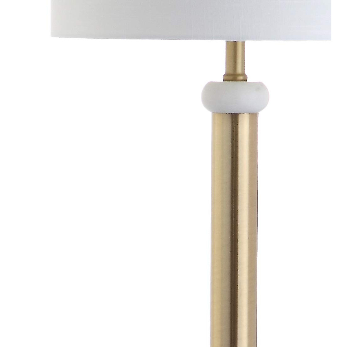 JONATHAN Y JYL1088A Gregory 60.5" Metal/Marble LED Floor Lamp Contemporary,Transitional for Bedrooms, Living Room, Office, Reading, BrassGold/White