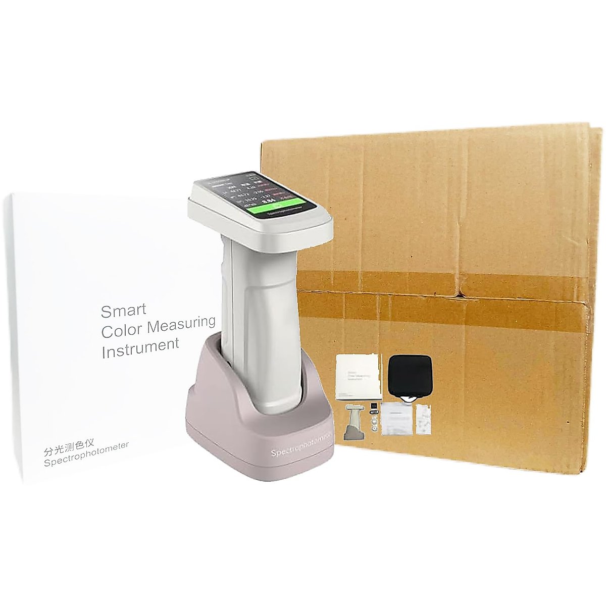 VTSYIQI Handheld Color Spectrophotometer Analysis with Measurement Repeatability ΔE*ab≤ 0.04 Single Aperture Φ8mm Φ11mm Software Support Windows 3.5 inches Full Color Screen Smart Auto Calibration
