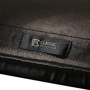 Classic Accessories Ravenna Water-Resistant 17 x 15 x 2 Inch Patio Seat Cushion, Espresso